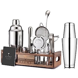 Etens Boston Shaker and Cobbler Bartender Kit Bundle