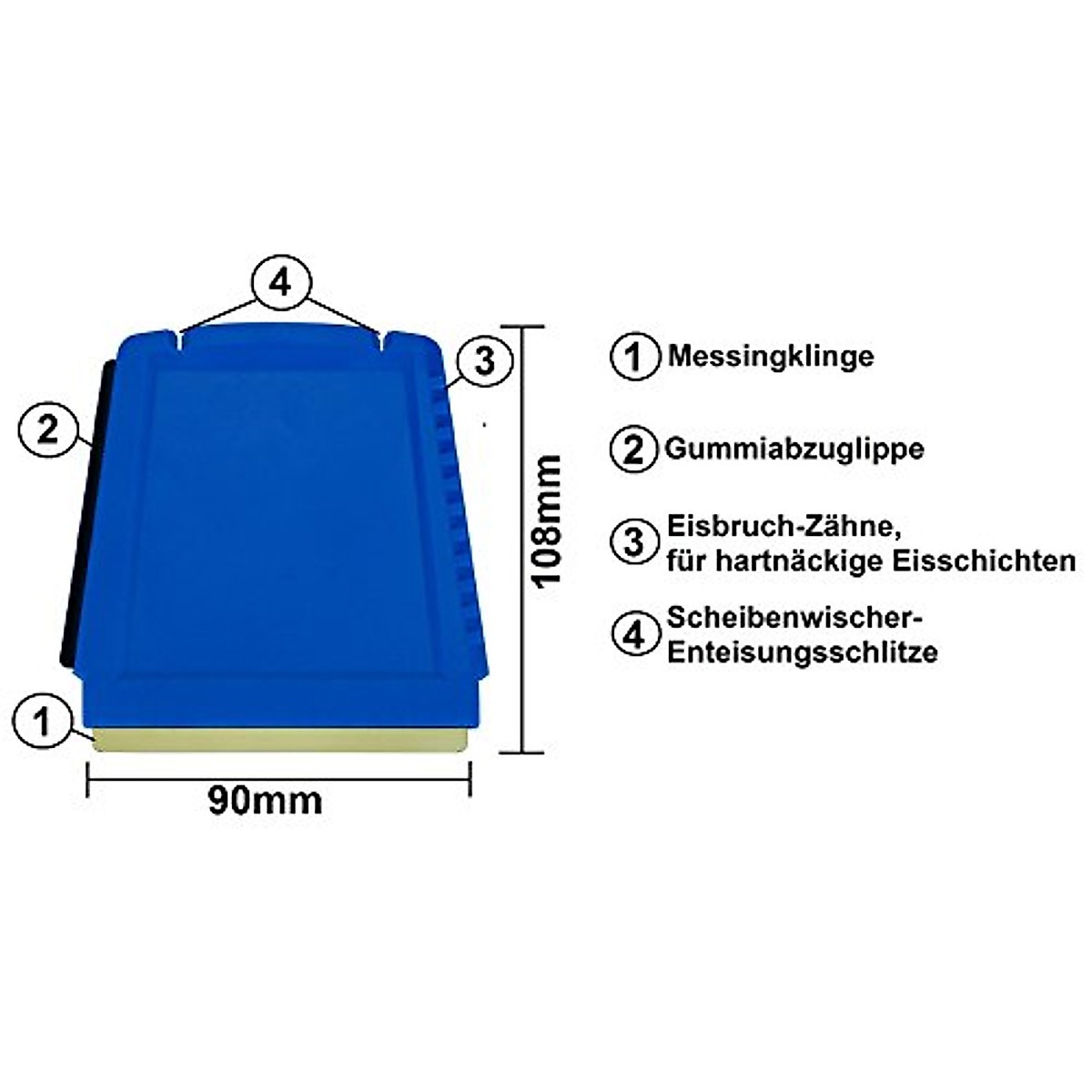 L & P Car Design L&P A052 Ice Scraper Brass Blade Original Murska 3 in 1 from Europe 100% Quality Winter Goods Automotive