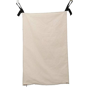 Amlrt Adjustable Door-Hanging Laundry Hamper with Stainless Steel Hooks