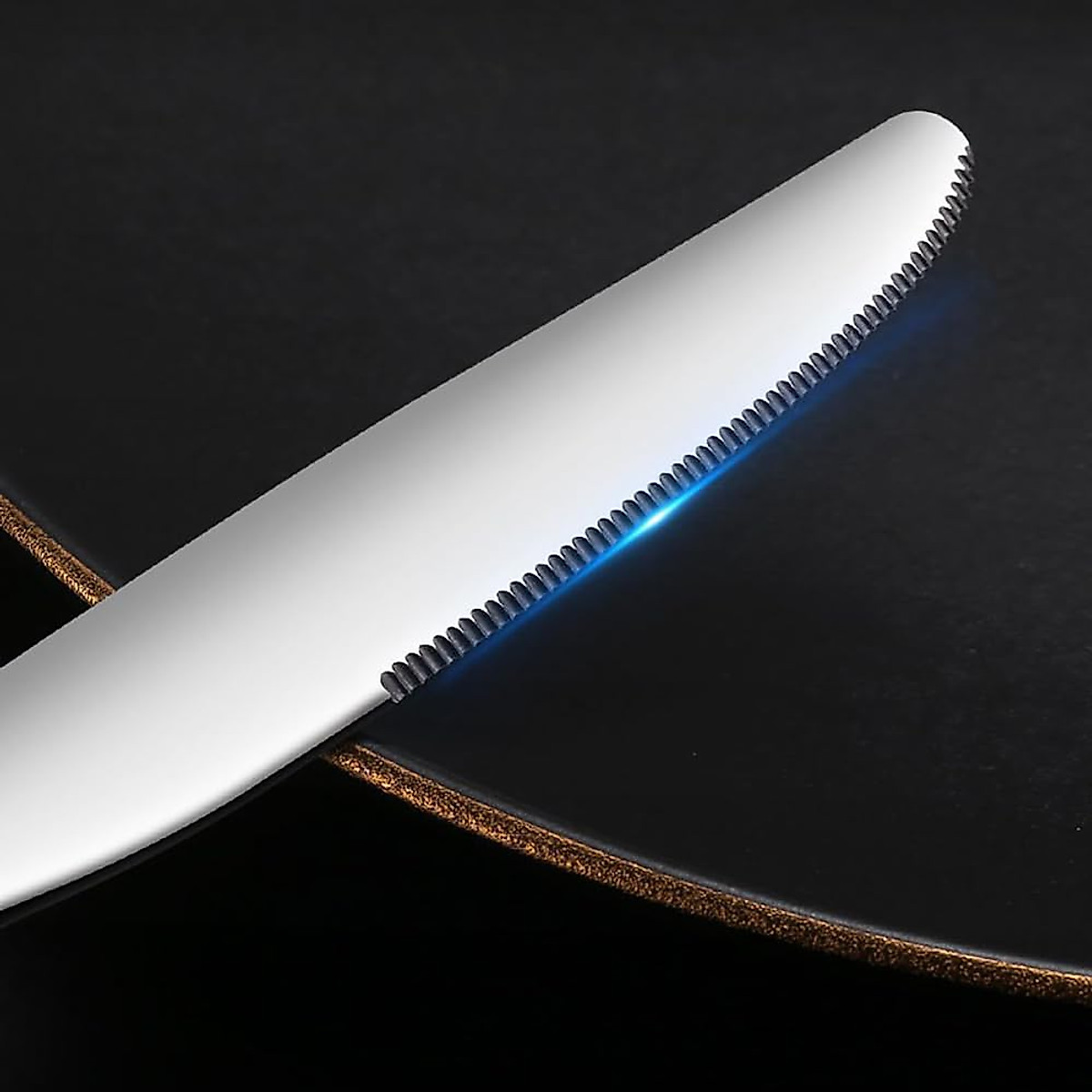 GULSARAYI Red Handle 24 Piece Forks Silverware Set 18/10 Flatware Cutlery Set for 6 Forks And Spoons Utensil Sets Home Kitchen Ergonomic Durable Restaurant Daily Household Use