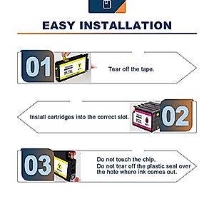 Ankink Remanufactured 952XL Ink Cartridges Combo Pack Black Color for HP 952 XL HP952XL HP952 for OfficeJet Pro 7740 8710 8720 8210 8715 8740 8702 8730 7720 Printer (Black Cyan Magenta Yellow 4-Pack)