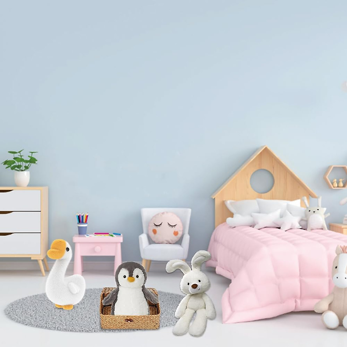 Lwuey Seagrass Storage Baskets with Lid, Rectangular Shelf Rattan Basket Lids Seaweed Box Woven Boxes Handwoven Wicker Straw Bin Container Organizer for Home Living Room Closet Bedroom Desktop(S)