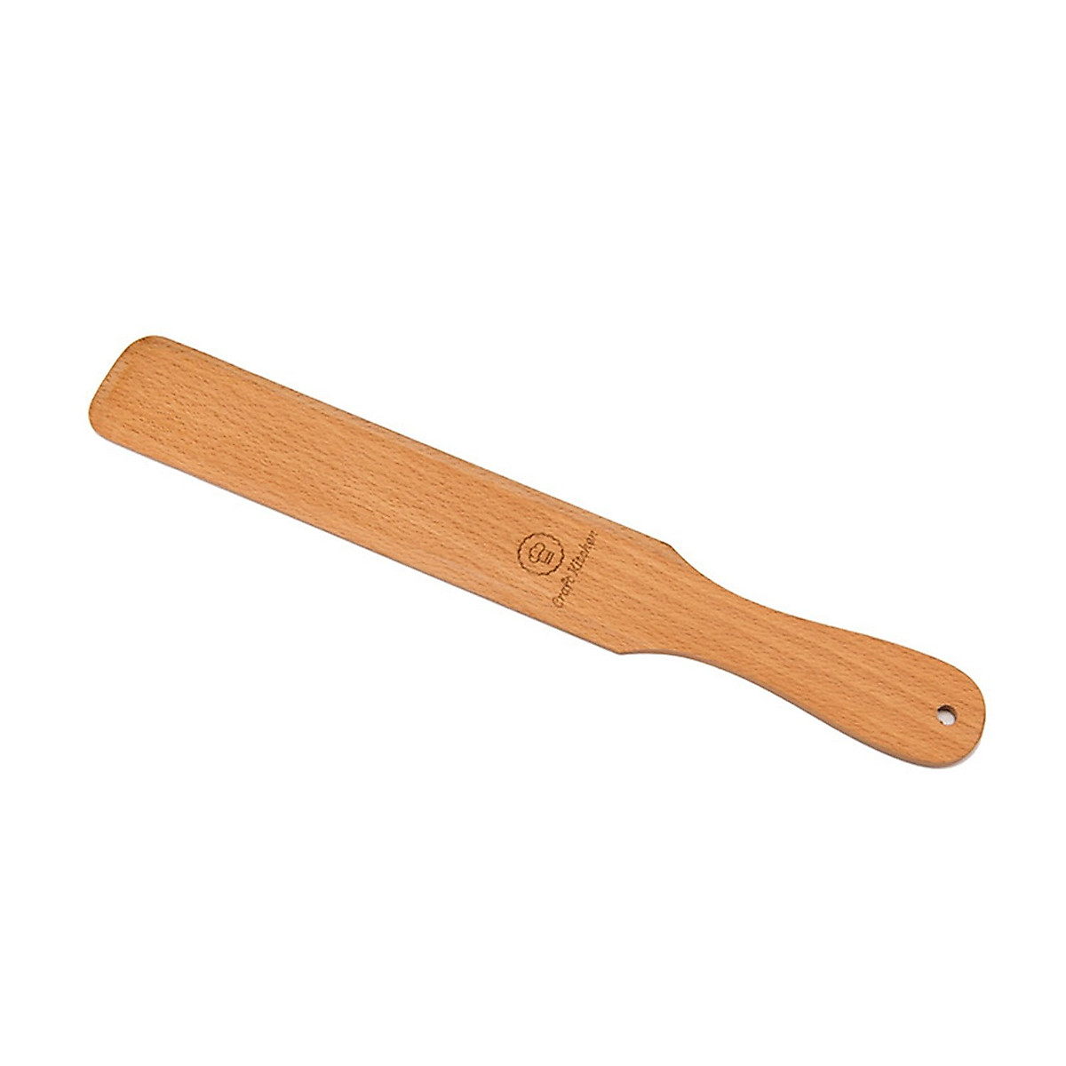 Craft Kitchen Crepe Spreader and Spatula Set - 4 Piece (Crepe Spatula 14" and 3.5", 5", 7" Crepe Spreaders) All Natural Beechwood and Finish - Comfortable Sizes Will Fit Any Crepe Pan - Made