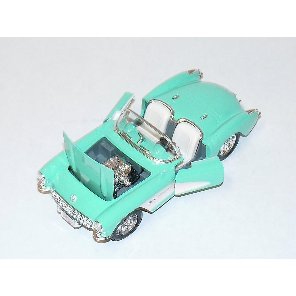 Maisto 1957 Chevy Corvette Convertible, Turquoise Special Edition 31275 - 1/24 Scale Diecast Model Toy Car