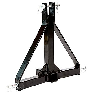 HECASA Standard 3 Point 2 inch Trailer Hitch Receiver Adapter Category One Tractor Tow Hitch Drawbar Adapter