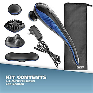 Wahl Lithium Ion Deep Tissue Long Handled Cordless Percussion Therapeutic Handheld Massager for Muscle, Back, Neck, Shoulder, Full Body Pain Relief – Use at Home, Car, Office, Or Travel – Model 4232