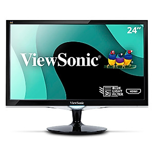 ViewSonic VX2452MH 24in 2ms 1080p Gaming Monitor HDMI, DVI, VGA (Renewed)