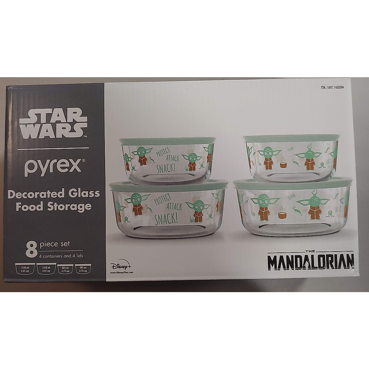 Pyrex Star Wars Mandalorian 8 Piece Bowl Set