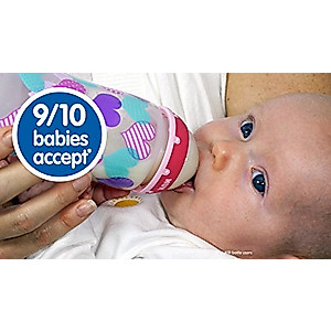 NUK Perfect Fit Baby Bottle, Dots, 3 Count (Pack of 1 )