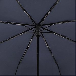 Knirps Vision Duomatic Automatic Open Close Rain Umbrella - Compact Windproof Umbrella for Rain - Durable Travel Umbrella for Adults - 97cm Diameter Retractable Umbrella & Carrying Case, Water Colored