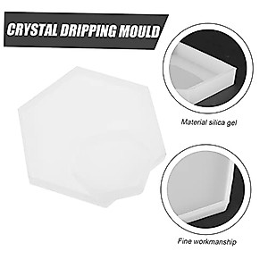 Cabilock 4 Pcs Hexagonal Silicone Mold Silicone Tray Mold Molde De para Resina Resin Molds Epoxy Coaster Crystal Resin Coaster Hexagon Coaster DIY Tea Cup Mat Mold Coaster Mold Cup