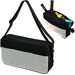 Cosmos Pickleball Bag Men Women Pickleball Sling Bag Pickleball Paddles and Balls Storage Bag, Pickleball Equipment Carrying Bag Gym Bag with Adjustable Shoulder Strap, Durable Zipper and Mesh Pocket