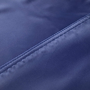 Vagasi Royal Blue Duvet Cover Set Queen Size 3 Pieces - Comforter Cover Super Soft with 2 Pillow Shams - Satin Bedding Set Breathable & Smooth with Zipper Closure