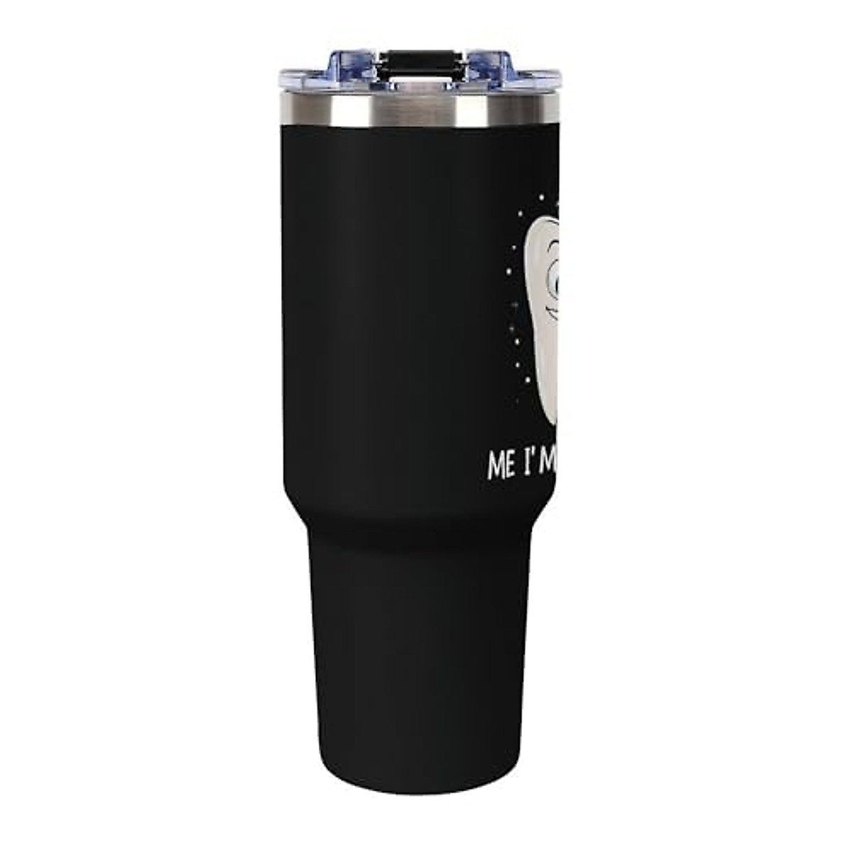 Trust Me I'm A Dentist Insulated Tumbler with Lid And Straw Stainless Steel Travel Coffee Mug 40oz Deep Blue-style