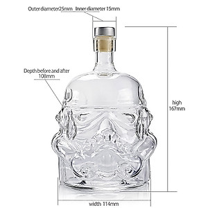 HEYVGO 25.3oz Whiskey Decanter Set with 2 5.0oz Glasses, Whiskey Flask Carafe Decanter, Whiskey Carafe for Brandy, Scotch, Vodka, Gifts for Dad, Husband, Boyfriend