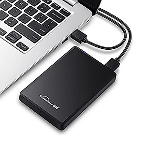 Blueendless Ultra Slim Portable External Hard Drive USB3.0 2.5" HDD Storage Compatible for PC, Desktop, Laptop (250GB)