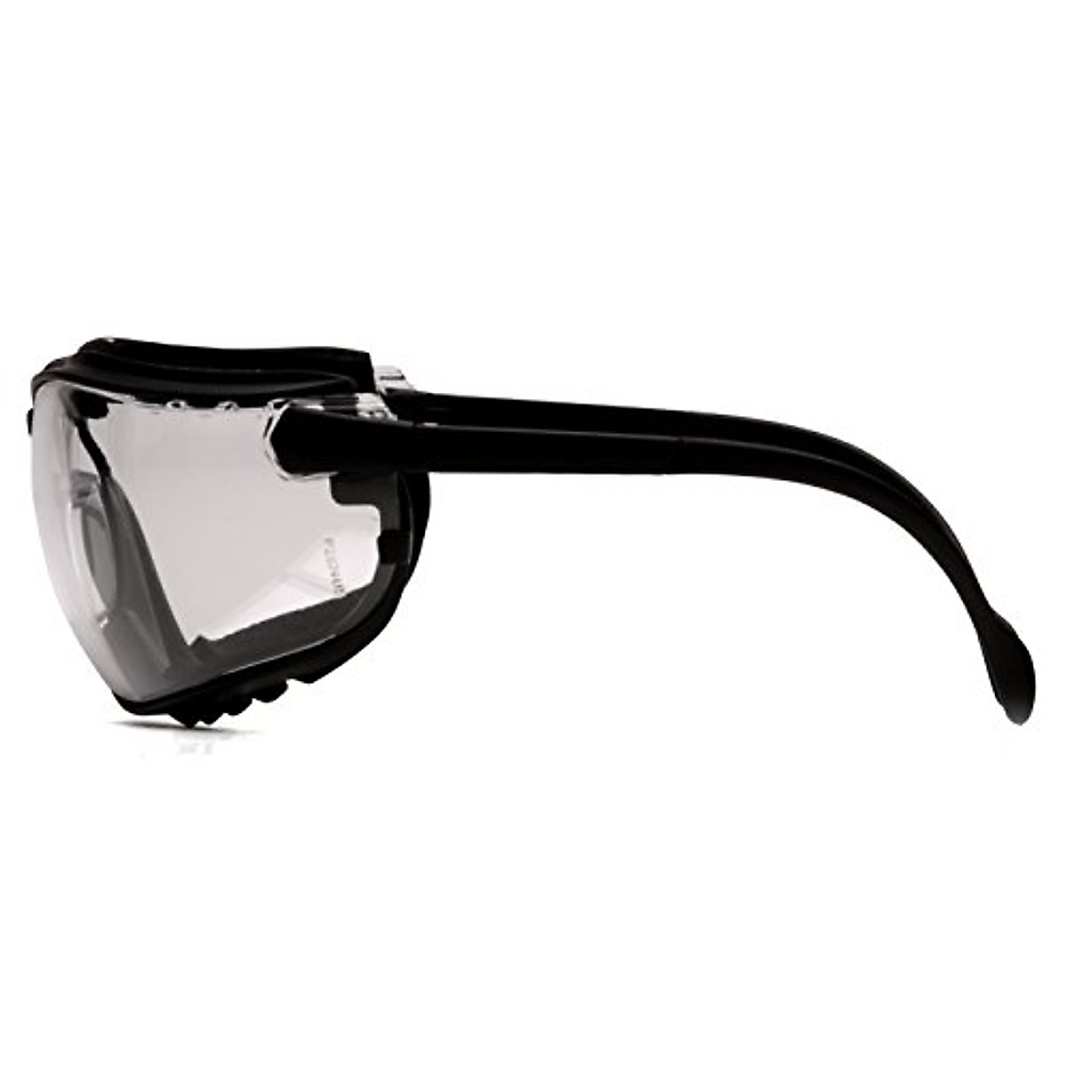 Pyramex V2G Safety Glasses, Black Frame/Clear Anti-Fog Lens