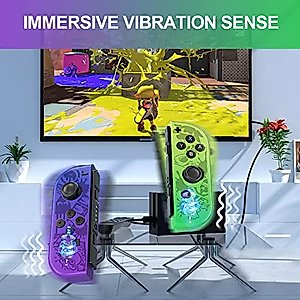 Joycon Controller for Switch,Wireless Game Switch Controller Support Motion Control/Dual Vibration（PB）