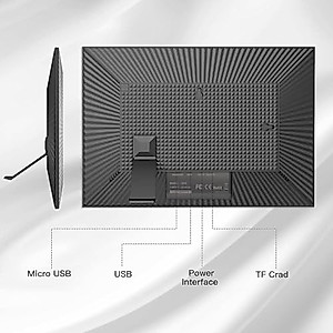 NETHGROW 32GB IPS Touch Screen Digital Picture Frame - 10.1 Inch WiFi Digital Photo Frame for Home Desk or Wall Decor, Share Photos Instantly via APP or Email, Unlimited Cloud Storage