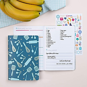 Erin Condren Designer Petite Planner - Meal Planner (New Cover) Track of All of Your Nutrition, Grocery Spending and Health Goals with this Meal Planner and Food Journal