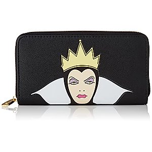 Disney Snow White Evil Queen Zip Around Clutch Purse