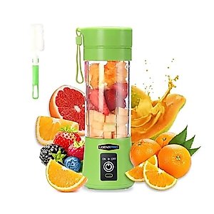 UgenixPRO® Electric USB Portable Juicer Mini Blender and Smoothies Six Blades Great for Mixing Portable Blender (Green)