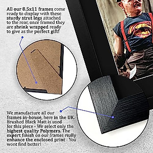 HWC Trading John Matuszak The Goonies Sloth Framed Gifts Printed Signed Autograph Picture for Movie Memorabilia Fans - US Letter Size