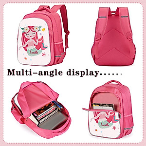 Luxladis Personalized Toddler Backpack with Name Custom Photo Kids School Dinosaur Backpack for Girls Boys Cute Preschool Backpack (2-Pink backpack)