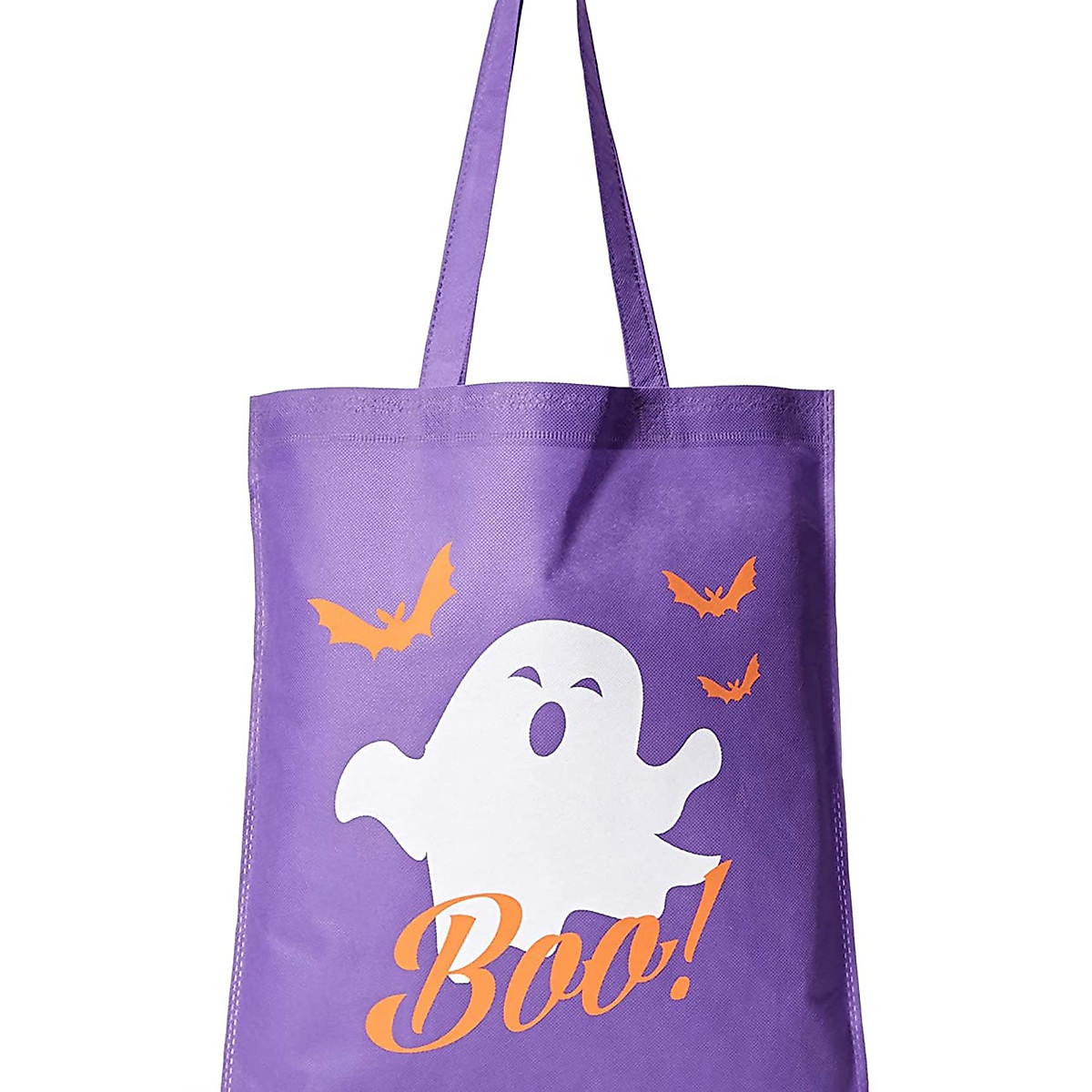 Bulk 24 Pack Deluxe Large 15" x 16" Trick or Treat Bag Fun Reusable Shopping Halloween Tote Assortment Featuring 4 Designs