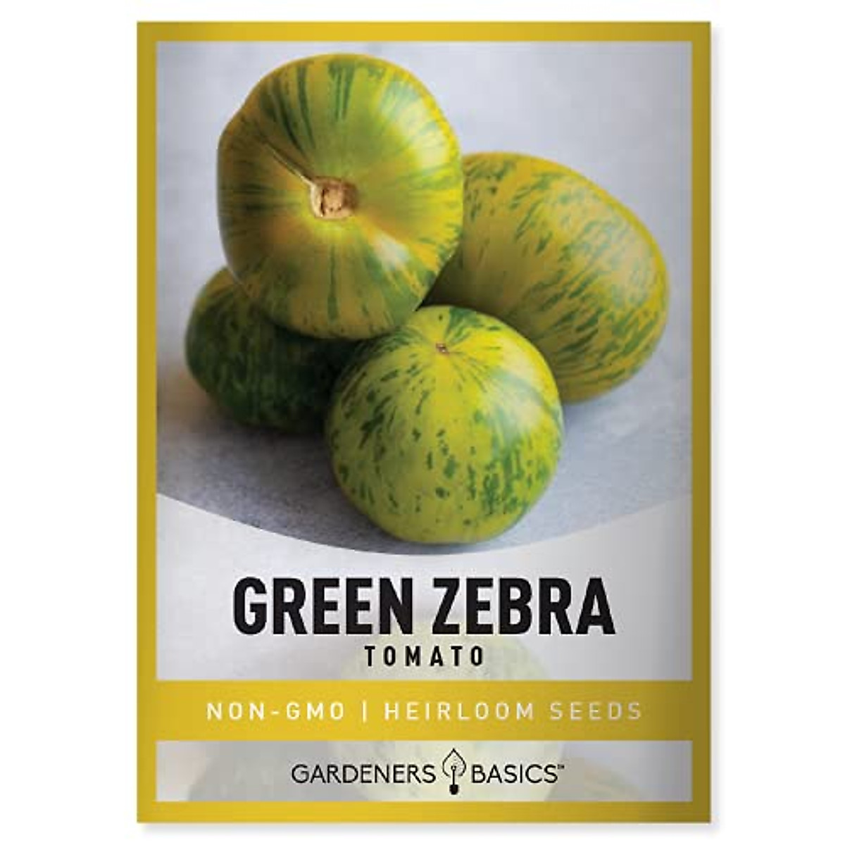 Green Zebra Tomato Seeds for Planting Heirloom Non-GMO Seeds for Home Garden Vegetables Makes a Great Gift for Gardening by Gardeners Basics