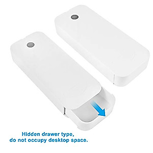 Zerodeko 2Pcs Desk Drawer Desk Storage Drawer Self-adhesive Drawer Hidden Desk Drawer for Bedroom Home Office Desk