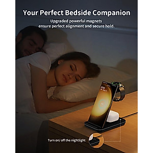 Wireless Charger for Samsung&Android: JoyGeek 3 in 1 Charging Station for Galaxy Watch5 Pro/4/3/Active2/1 - Phone Charger Stand for S23 Ultra/S22/S21/S20/Note 20, Z Fold&Flip Series, Buds2 Pro