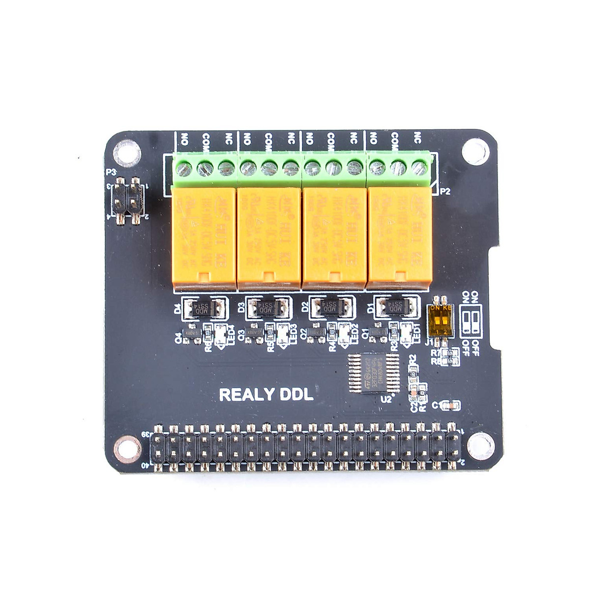 GeeekPi 4 Channel Relay Board Module for Raspberry Pi, Power Relay ...