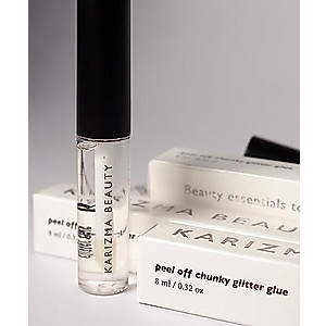 Cosmetic Glitter Glue // The Original Peel Off Formula ✮ KARIZMA Beauty ✮ Face Chunky Glitter Glue Adhesive Body Cosmetic Makeup Glitter Primer