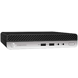 HP ProDesk 400 G4 Mini Home & Business Desktop Mini Black (Intel i5-8500T 6-Core, 32GB RAM, 1TB SATA SSD, Intel UHD 630, WiFi, Bluetooth, 2xUSB 3.1, 2 Display Port (DP), Win 10 Pro) (Renewed)