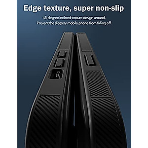 Quikbee iPhone XR Case, Non-Slip, Crystal Clear, Military Grade Drop Protection, Slim & Thin - 6.1 Inch (Black)