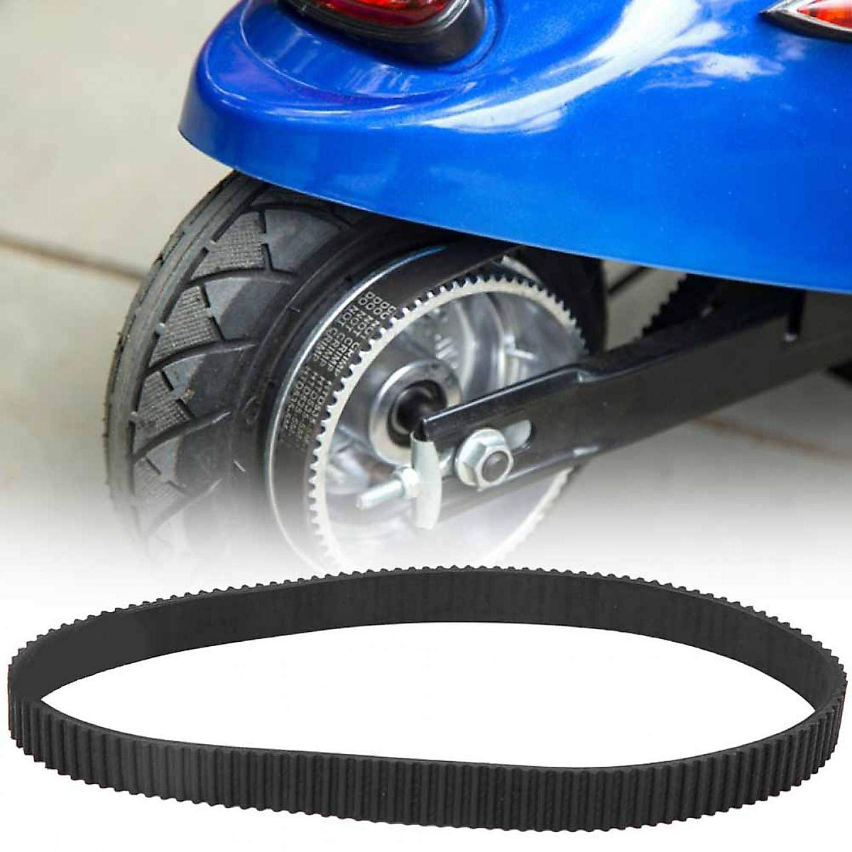 SALUTUYA Electric Scooter Driving Belt, Driving Belt, Lightweight Rubber Driving Belt for Small E Electric Scooter Motor Black