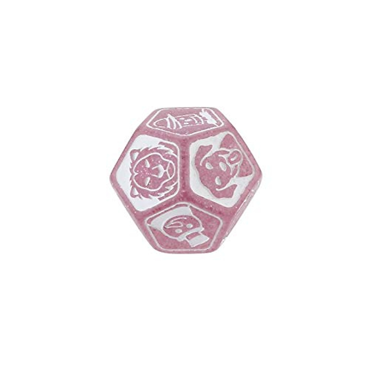 KAKDA,7Pcs Dice Party Story Cubes for Game Story Time Dice Polyhedral Multi Sided Acrylic Dice Set #2P08 - (Color: Pink)