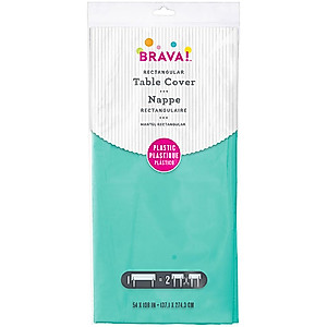 54″ x 108″ Robins Egg Blue Rectangular Plastic Tablecover . TC REC ROBIN EGG BLUE.