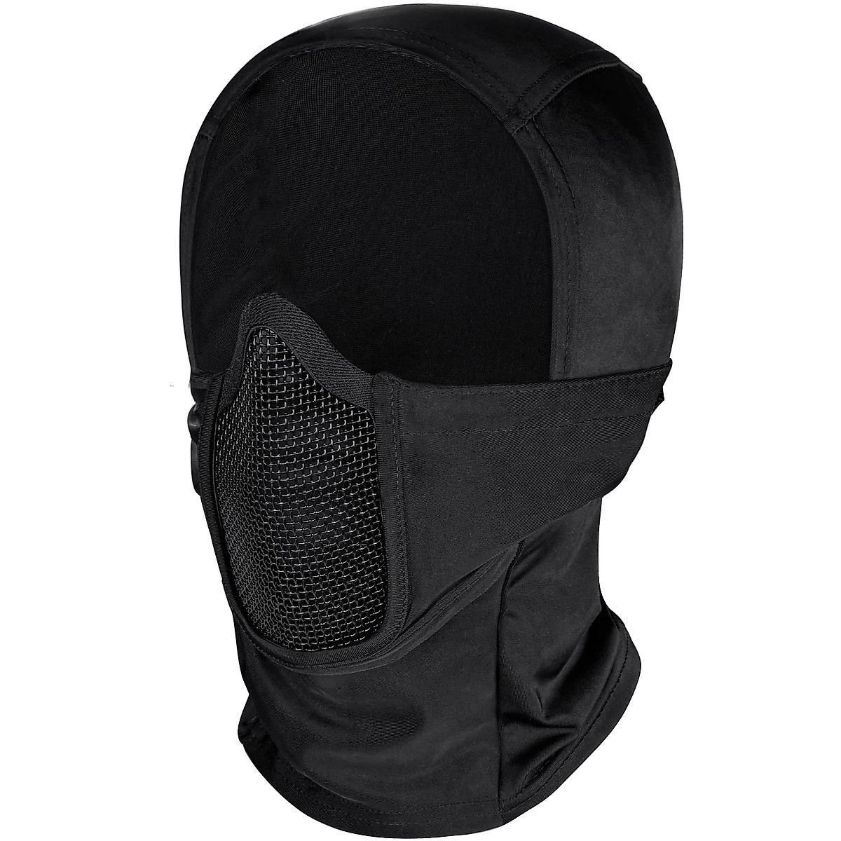 OneTigris Balaclava Mesh Mask, Ninja Tactical Mask with Full Face Protection for Outdoor (Black)