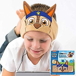 Paw Patrol Kids Headphones by CozyPhones - Over The Ear Headband Headphones - Volume Limited with Thin Speakers & Soft Headband – Chase
