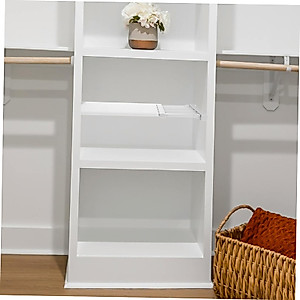 Cabilock Dressing Table Shelf Organizer for Home Retractable Rack Shelf Clothes Closet Portable Shelves Partition Plate Cabinet Storage Rack Clothing Wardrobe Rack Splitter