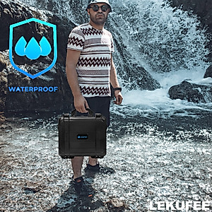 Lekufee Waterproof Hard Case Compatible with DJI Air 2S(DJI RC)/Mavic Air 2 Combo/DJI RC/DJI RC N1 and DJI Mavic Air 2S Drone Accessories(Case Only)