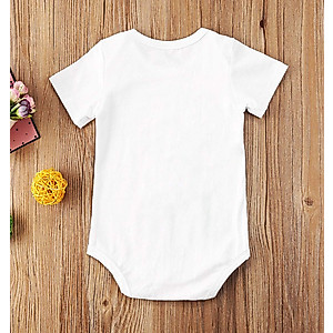 Newborn Baby GOT My Mind ON My Mommy Paws Funny Bodysuits Rompers Outfits Grey White 0-18M (Z-k Promoted from Dog?Grandparents Short Sleeve, 0-3M)