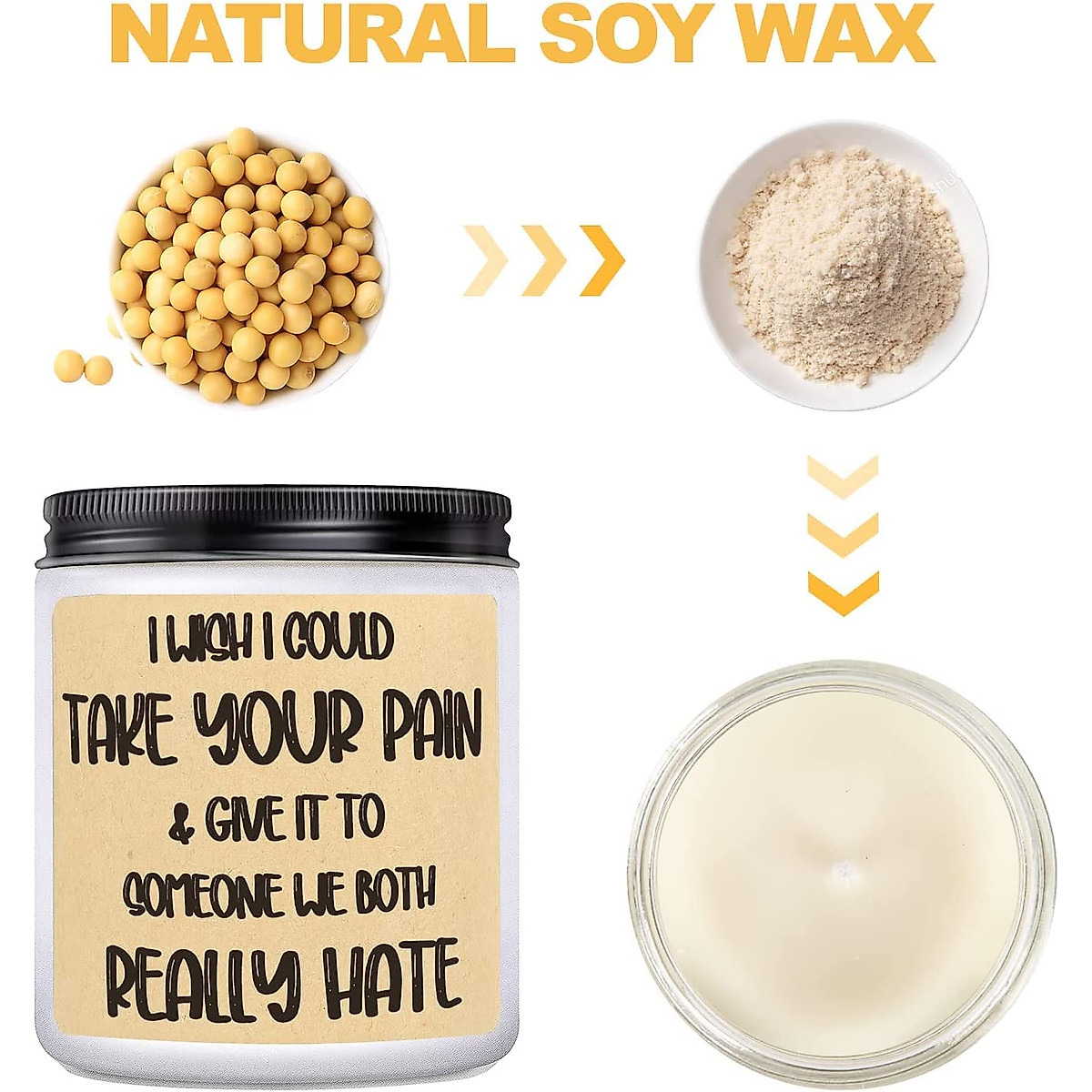 AharHora Get Well Soon Gifts for Women Scented Candle Feel Better Encouragement After Surgery Recovery Grieving Condolence Divorce Sorry for Your Loss Cancer Patient Her