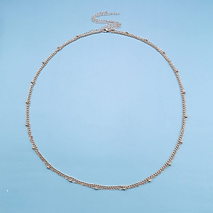 Sttiafay Boho Waist Beads Body Chain Gold Layered Belly Belt Sexy Bikini Body Harness Body Jewelry for Women Girls