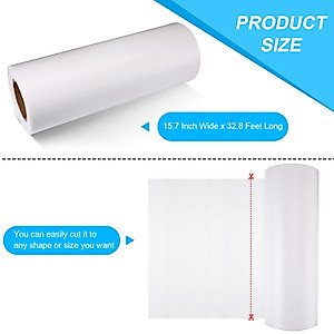 Heavy Duty Wire Shelf Liner Protector Mat Waterproof Plastic Shelf Liner Kitchen Cabinet Plastic Mats Liner Cover for Cabinets Shelves Pantry Kitchen Closet Tier Shelving (Clear, 16Inch x 32.8Ft)