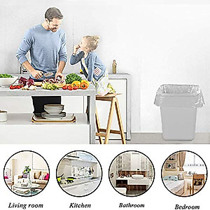 Cand 2.6 Gallon Clear Garbage Bags, Small Trash Bags, 110 Counts