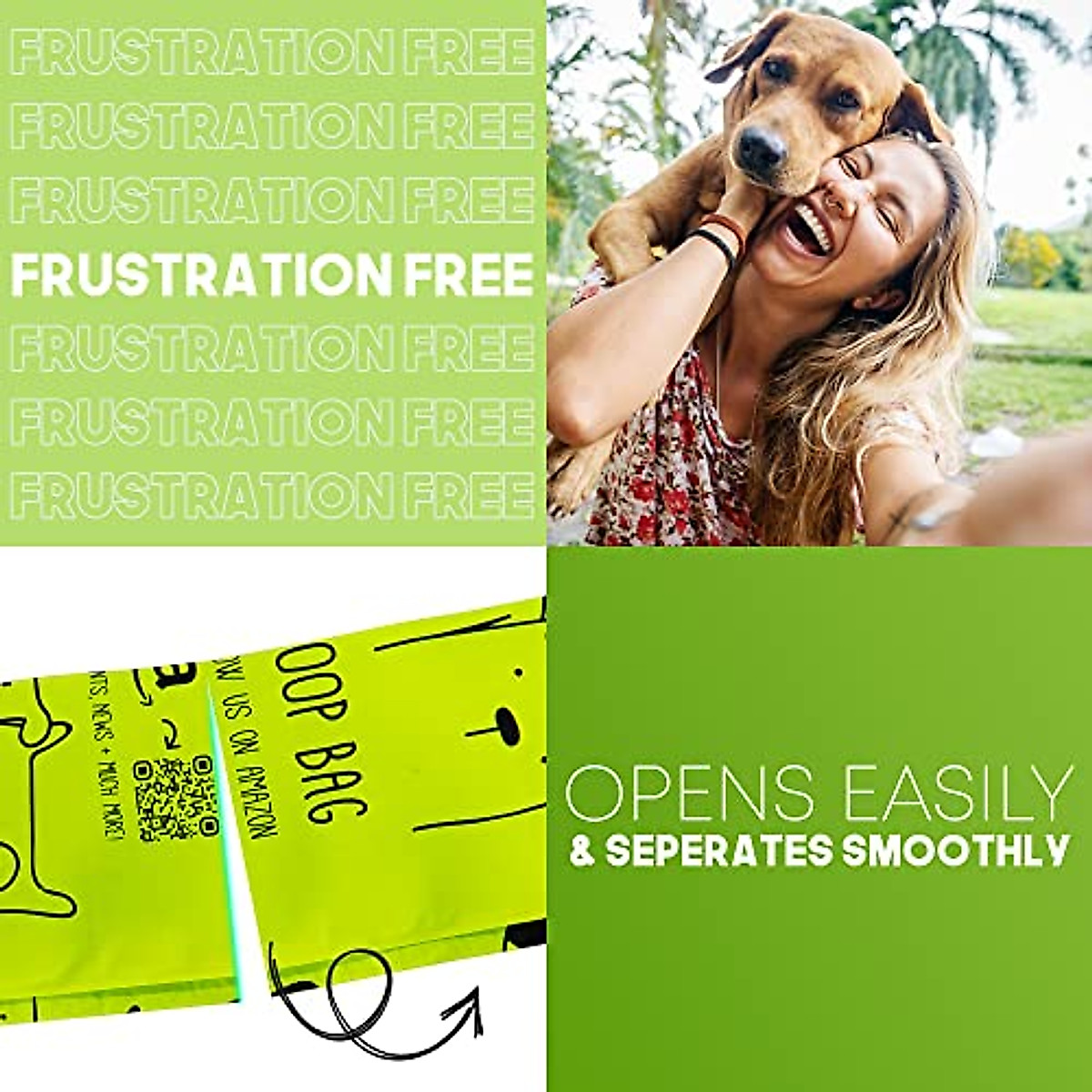 100% Certified Home Compostable Dog Poop Bags with Handles - 10% to Charity - ASTM D6400 & EN 13432 Compliant Large Poop Bags - 240 Bags - 8 x Rolls of Plant Based X Large Compostable Poop Bags