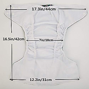 2 to 7 Years Old Cloth Diaper Nappy Pocket Reusable Washable Junior Big Baby Kids Toddler (Cartoon Transportation)